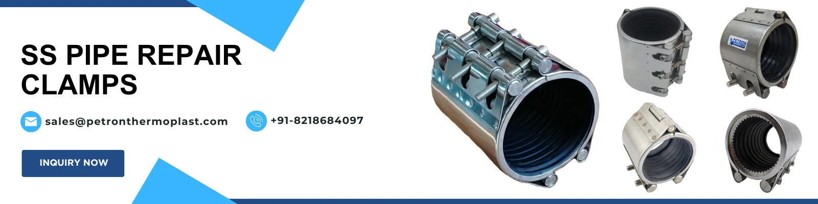 SS Pipe Repair Clamps - Petron Thermoplast