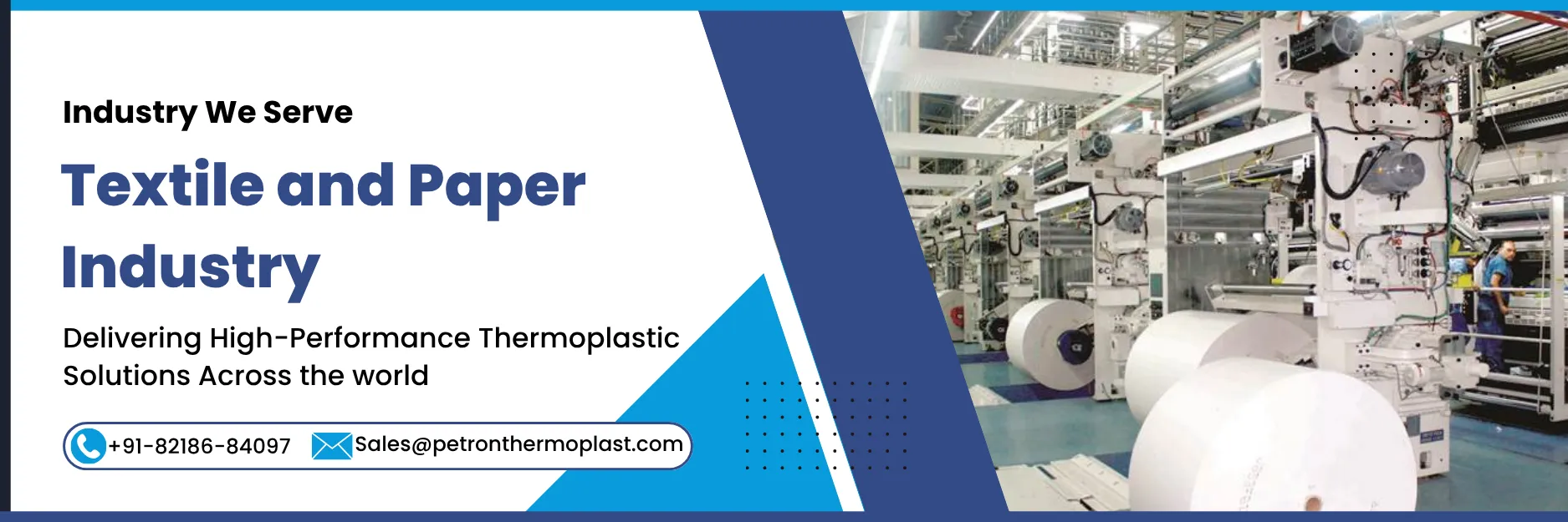 Textile and Paper Industry - Petron Thermoplast